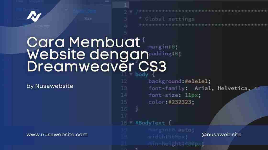 Panduan Lengkap Membuat Website Dreamweaver CS3
